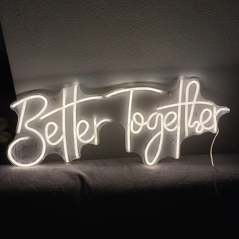 Custom Led neon sign Neon logo sign Neon sign anime Better Together ...