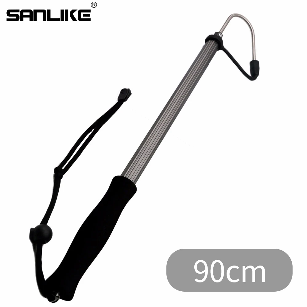 SANLIKE Fishing Gaff 60cm/90cm/120cm Telescopic Stainless Steel Hook ...