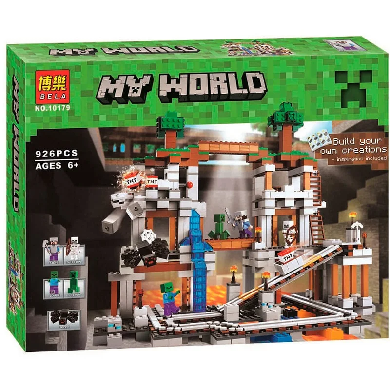 Designer Minecraft Bela 10179 Mine - Blocks - AliExpress