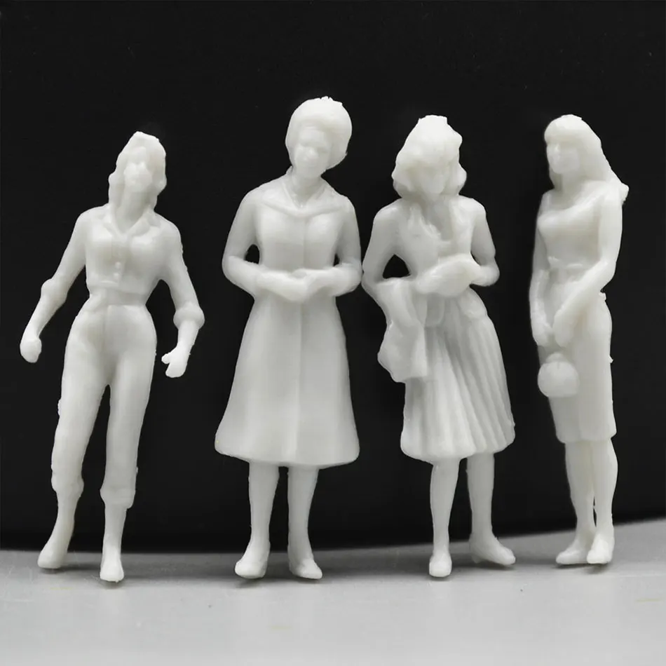 1:50 Architecture Unpainted People Model Diorama Miniature Abs Figures ...