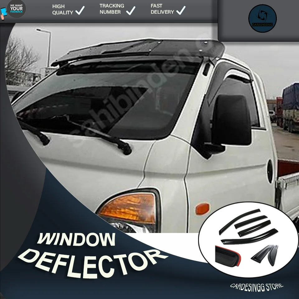 Car Window Accessories Kia Bongo Van 2007 + 2 The Window The Deflectors ...