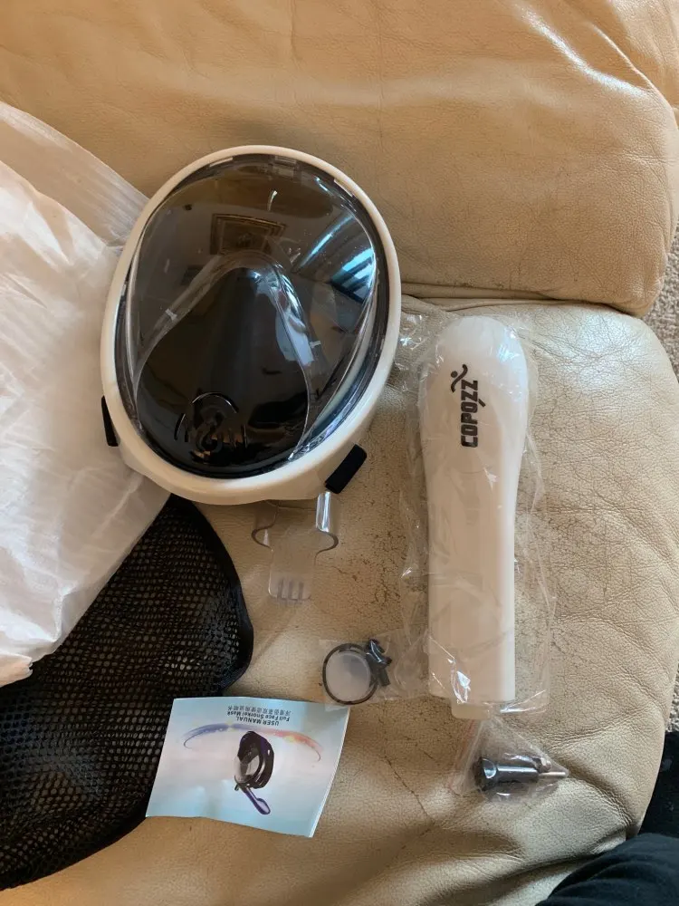 Full Face Diving Mask Round Lens Design - Life Changing Products