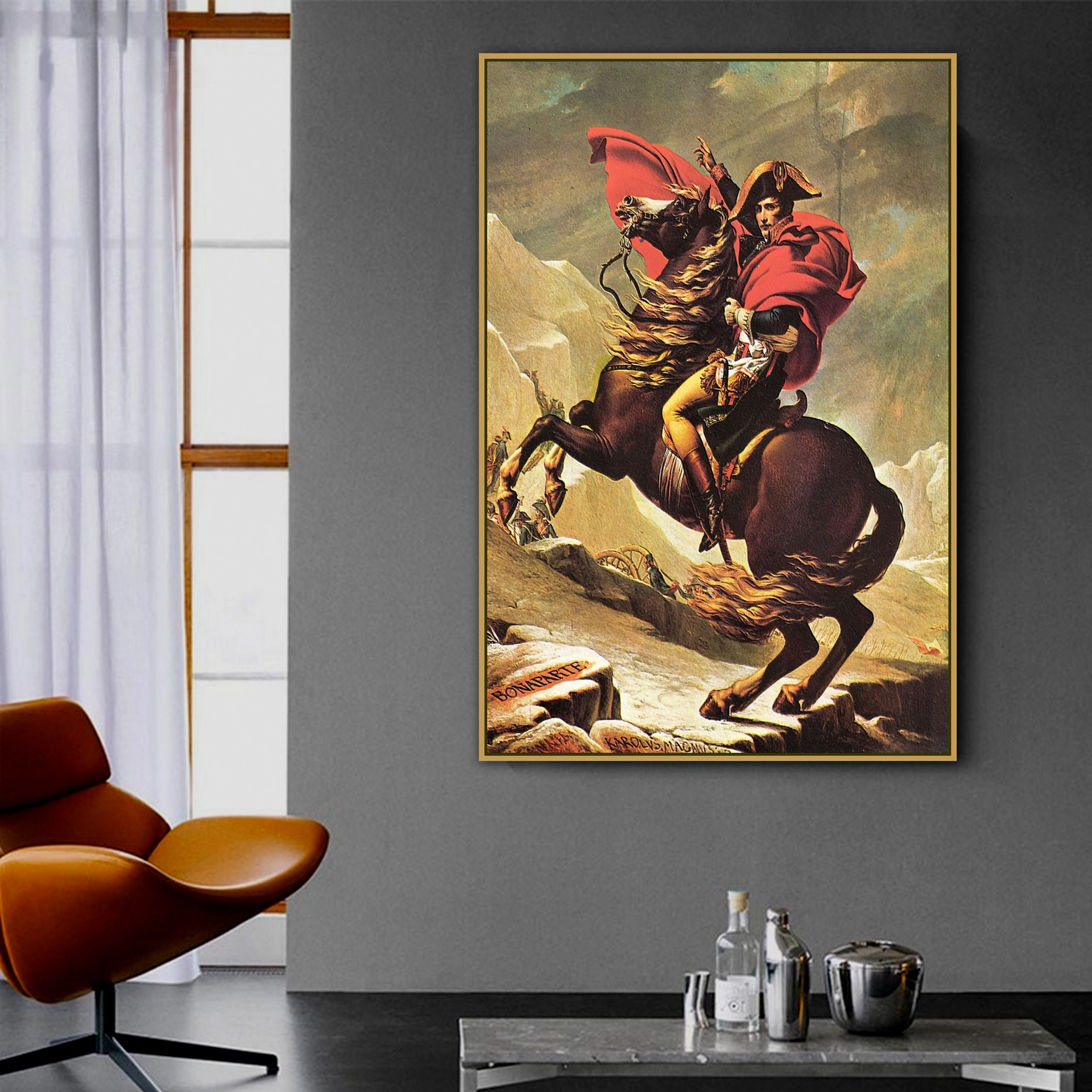 Napoleon Crossing The Alps High Resolution