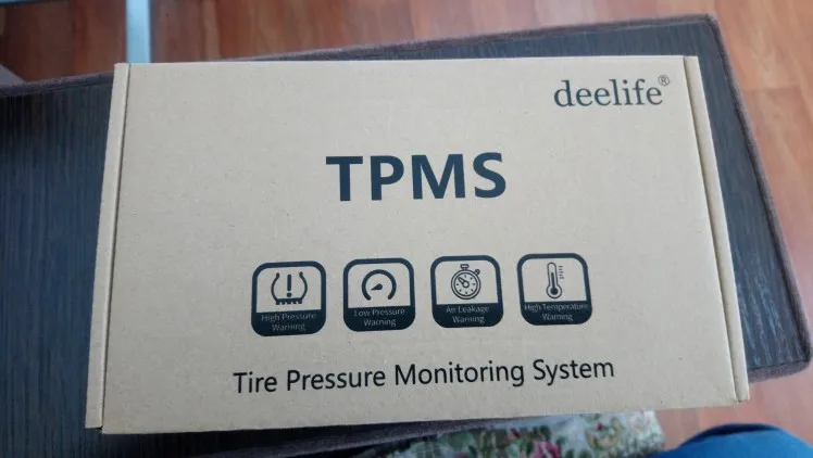 Deelife Tire Pressure Monitoring TPMS Sensor Car Solar TMPS System with ...