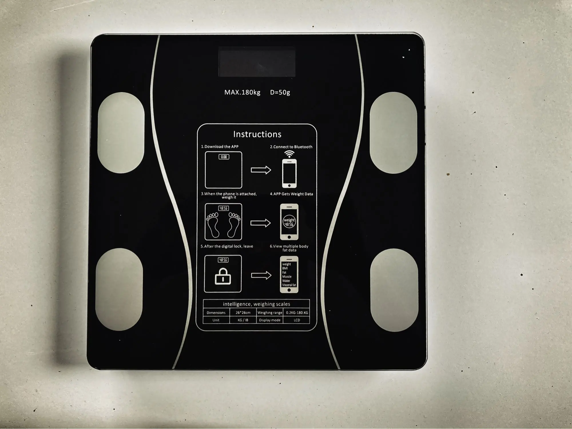 Bluetooth Body Scale - Smart Body Scale with Mobile App Weight ...