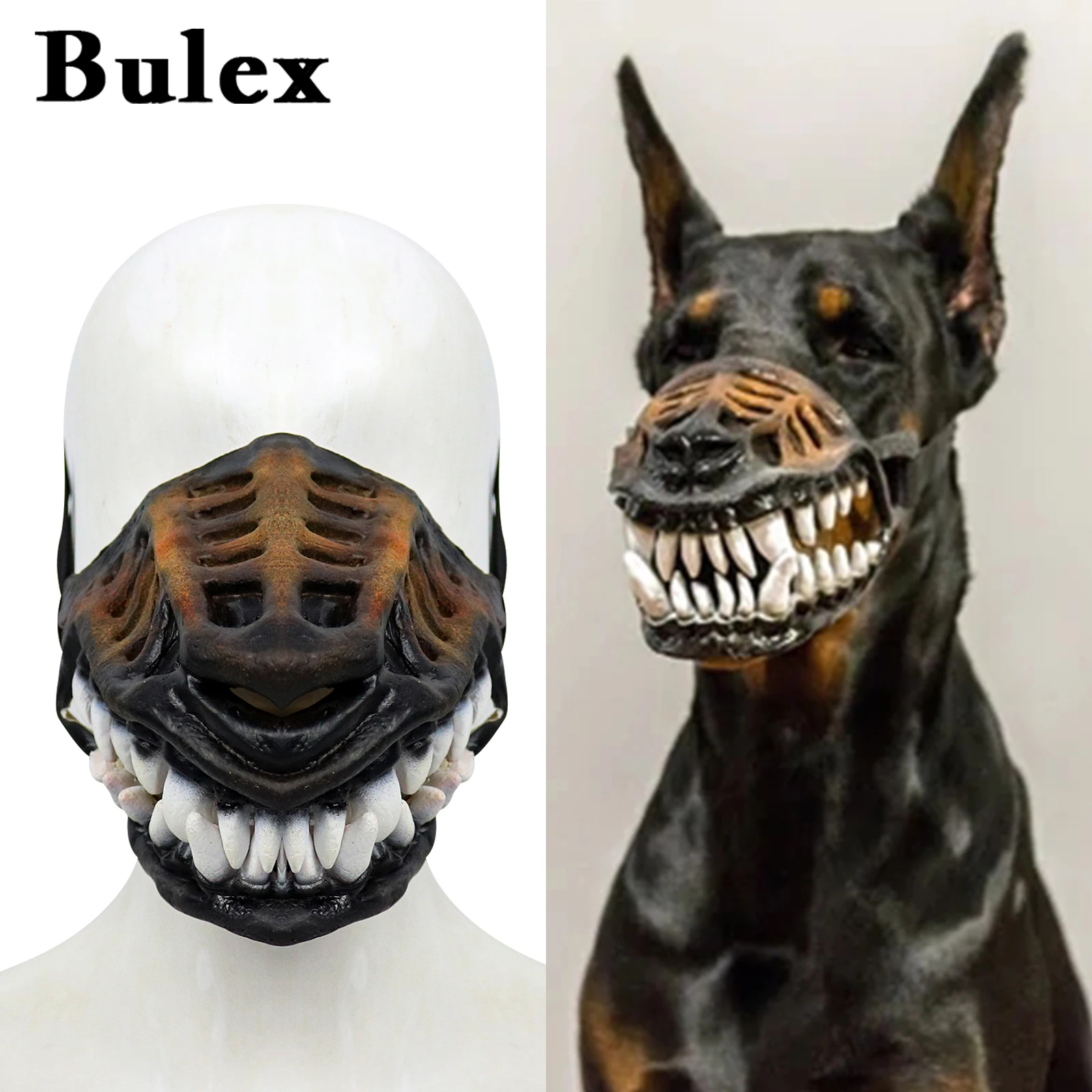Bulex-Fashion-Dog-Mouth-Mask-Padded-Latex-Rubber-Role-Play-Dog-Mask ...