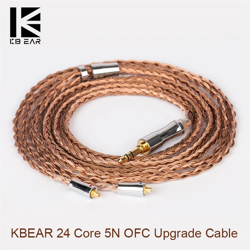 KBEAR Cable de actualización para auriculares show b, 24 núcleos, 5N ...