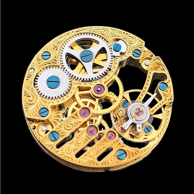 Gold Genuine Seagull TY3620-2B St3620k Movement Skeleton Hollow Manual ...