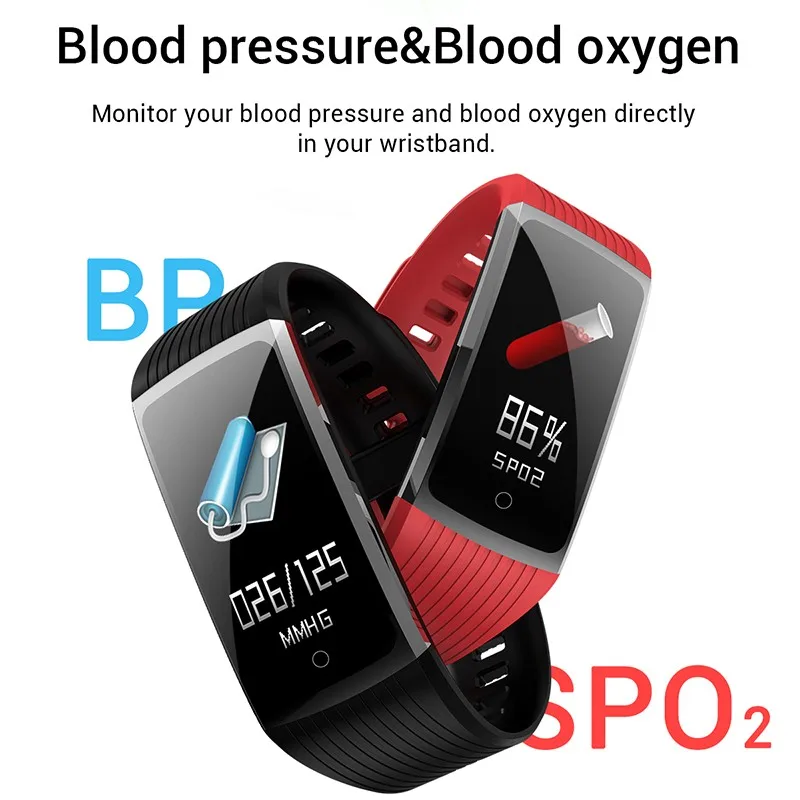 Smart Band Activity Tracker Fitness Bracelet With Pressure Measurement ...