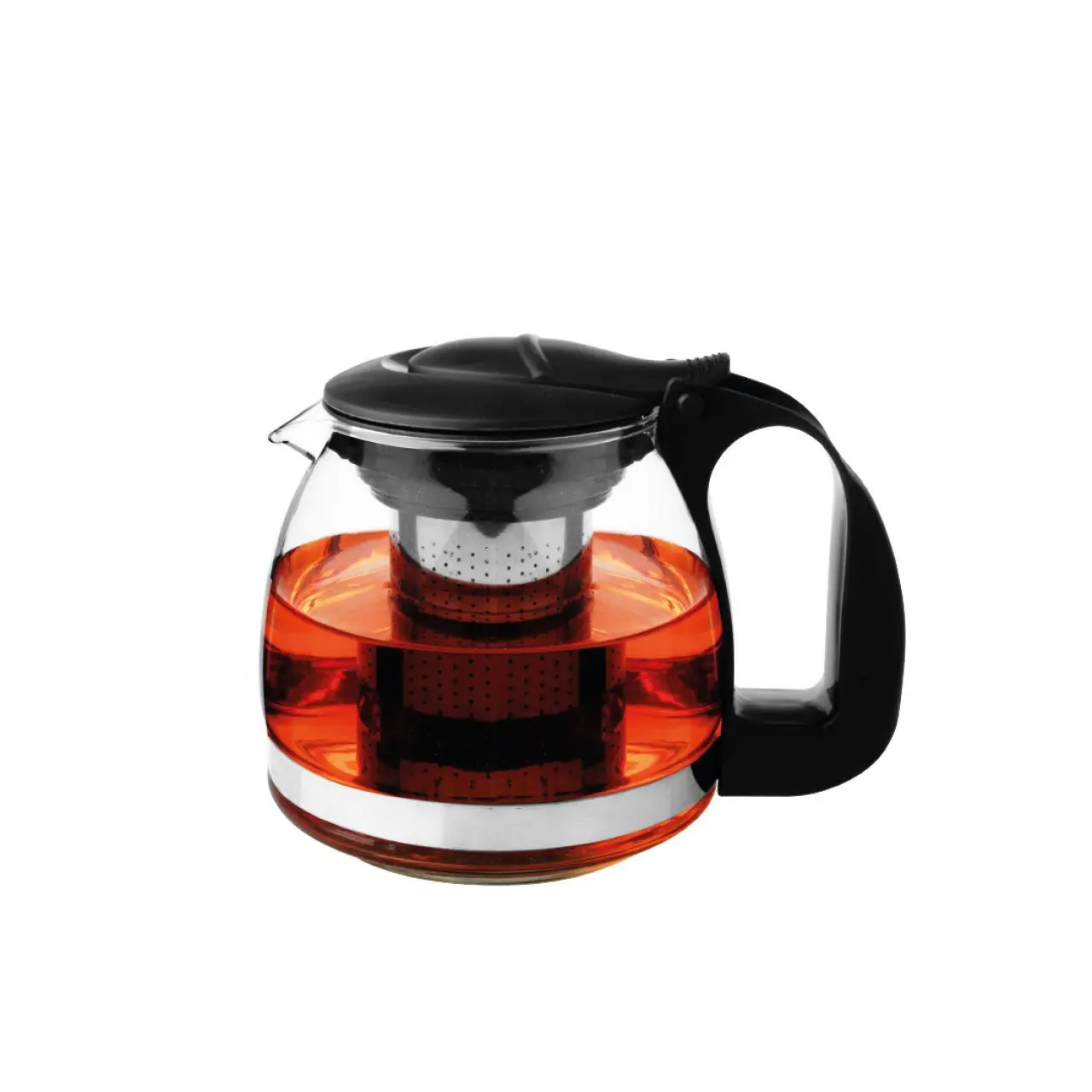 Tetera de vidrio con filtro resistente al calor, tetera transparente de ...