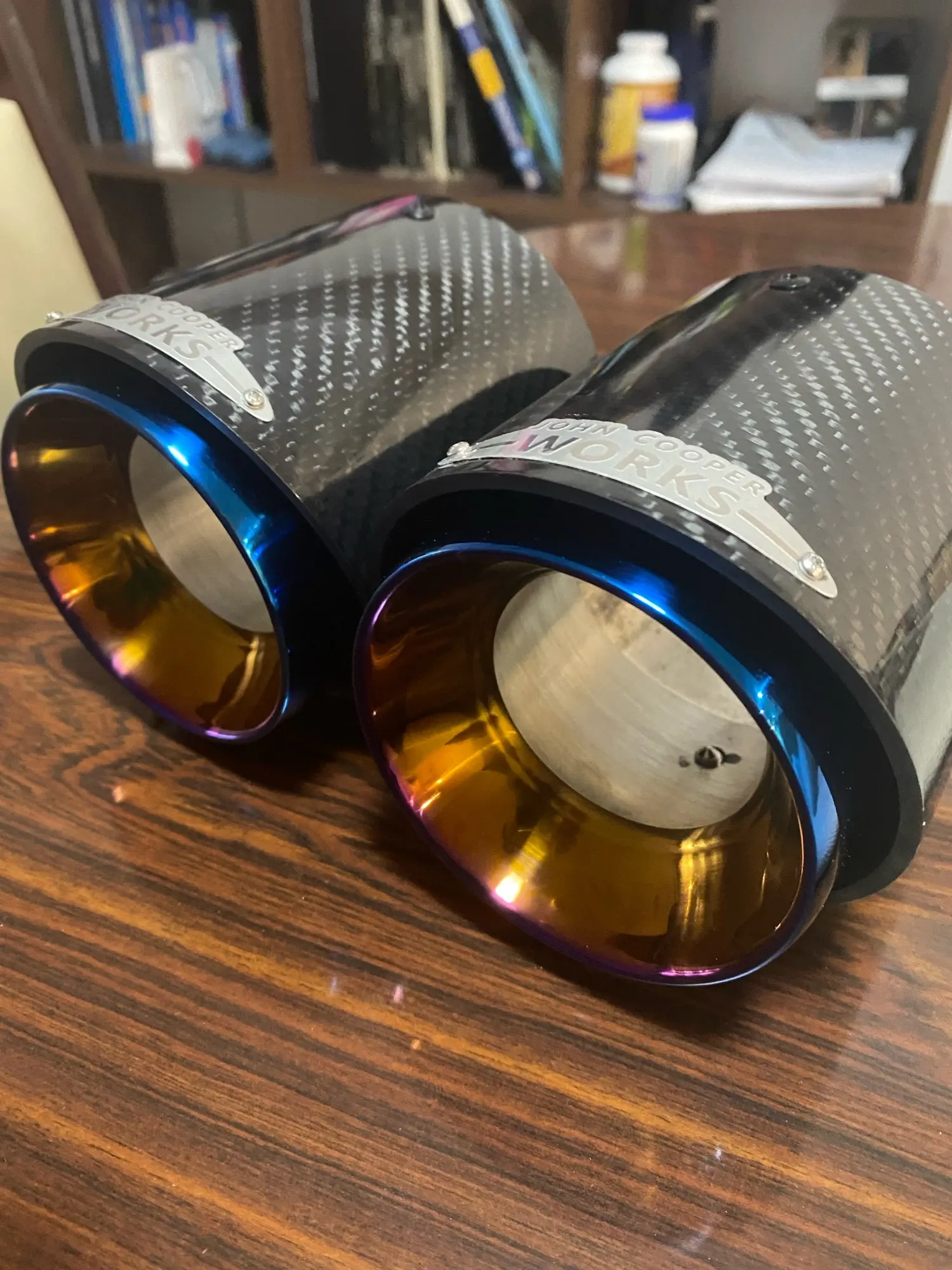 Burnt Blue Carbon Exhaust Tip – hatchblack