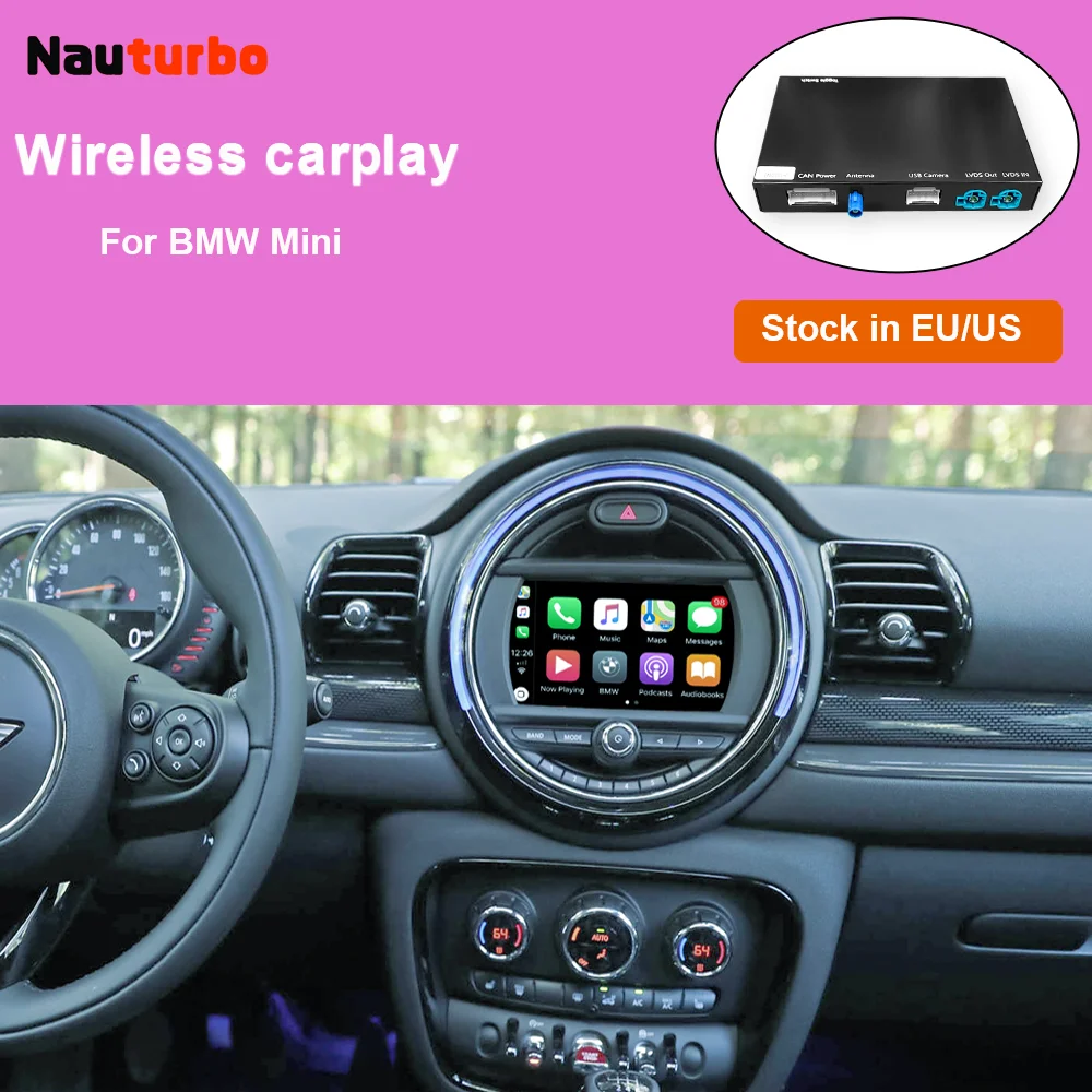 Wireless CarPlay Android Auto for Mini R55 R56 R57 R58 R59 R60 R61 F54 ...