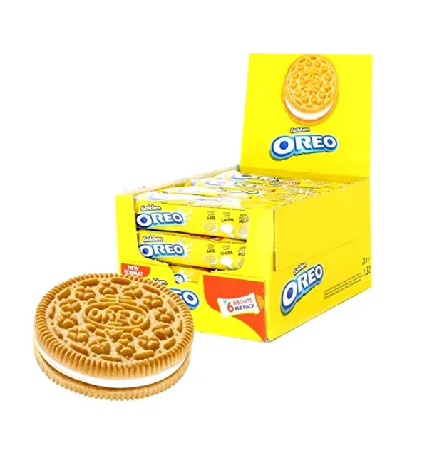 OREO-GOLDEN-cookie-Box-of-20-packages-with-66-grams-each-PACK-Vanilla ...