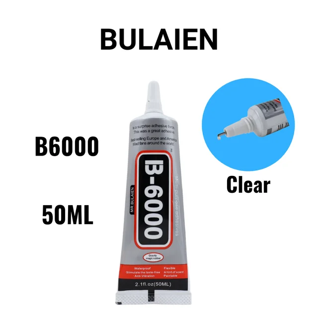 15ML 25ML 50ML 110ML Bulaien B6000 지우기 연락처 전화 수리 접착제 다용도 DIY 접착제 정밀 어플리케이터 팁