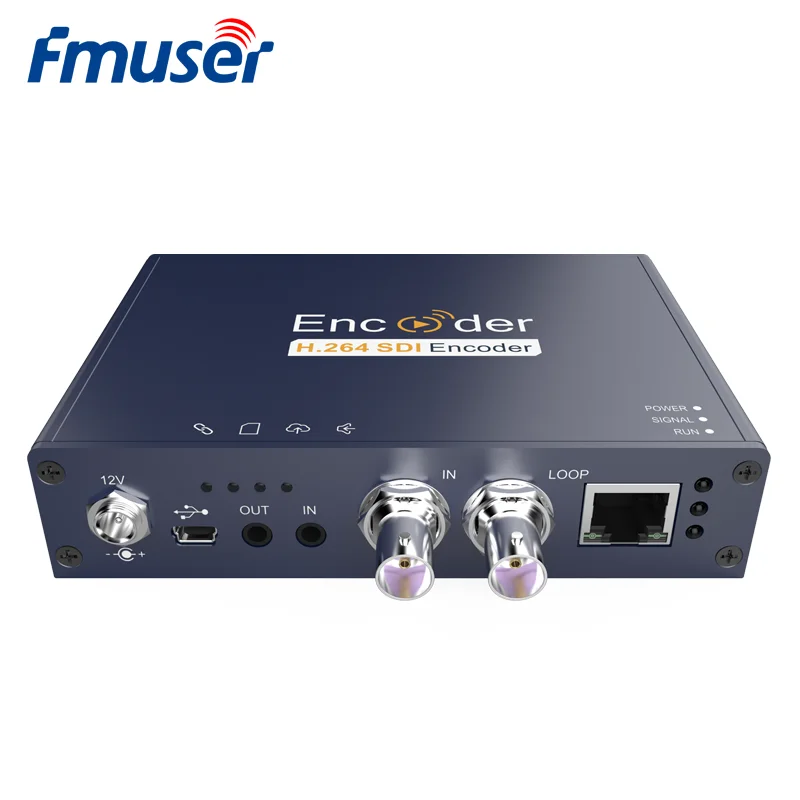 FMUSER codificador de vídeo en vivo H.264 1080P HD SDI IPTV, LAN ...