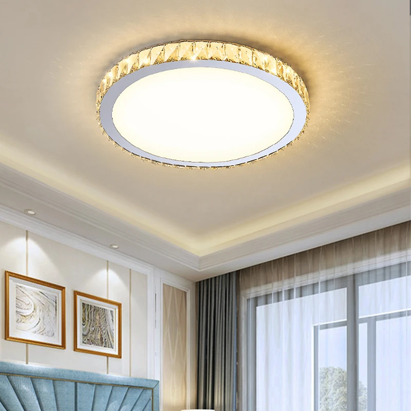 Modern LED Ceiling Light for Living Room Bedroom Luxury Crystal Lamp ...