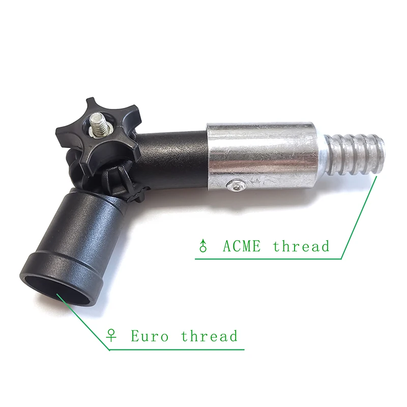 Solar Panel Cleaning Water Fed Pole Angle Adaptor Convert ACME Thread ...