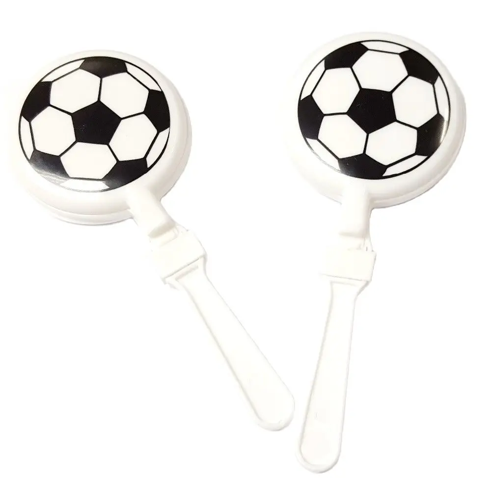 6 Pcs Football Soccer Hand Clapper 13cm Noise Maker Novelty Birthday ...