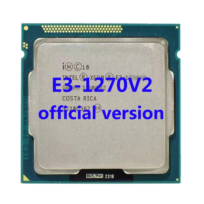 E3 1270V2 공식 버전 인텔 제온 E3 1270V2, 3.5Ghz/3.9Ghz, 4 코어 8MB 캐시, 69W CPU 프로세서, LGA1155, B75/H61 마더 ...