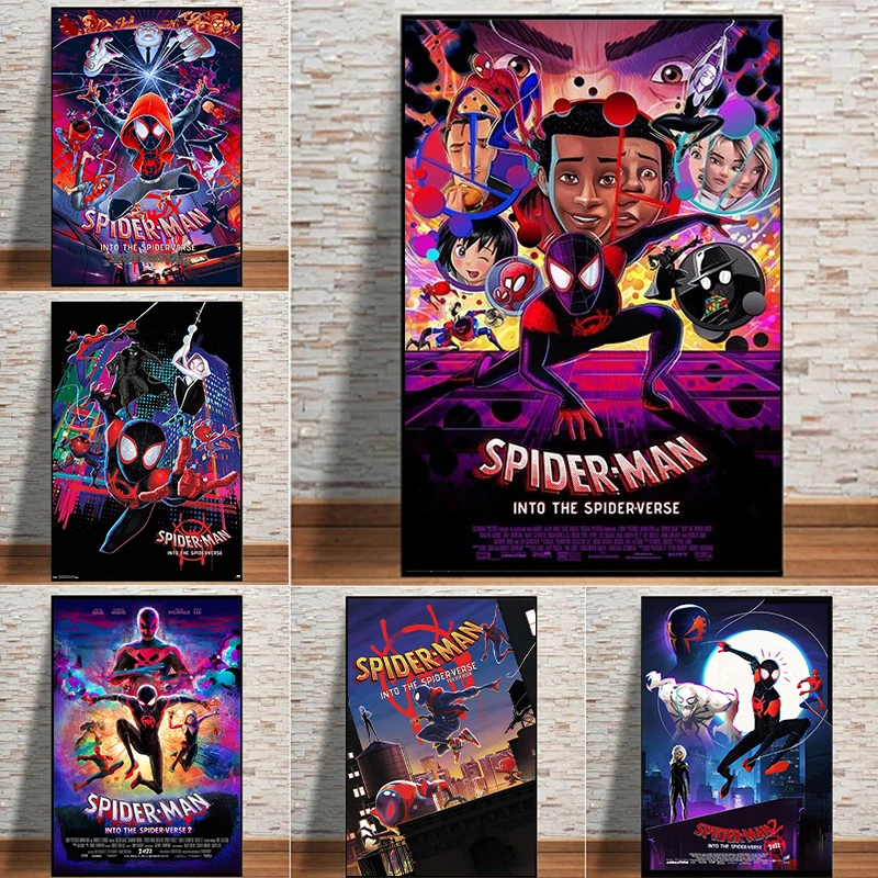Spiderman Spider Verse Poster | Wall Art Prints Poster Spider Man ...