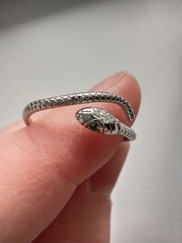 Snake ring silver and gold | Rosery Poetry