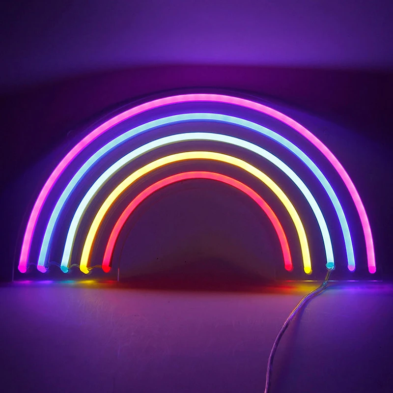 Rainbow Neon Rave Lights