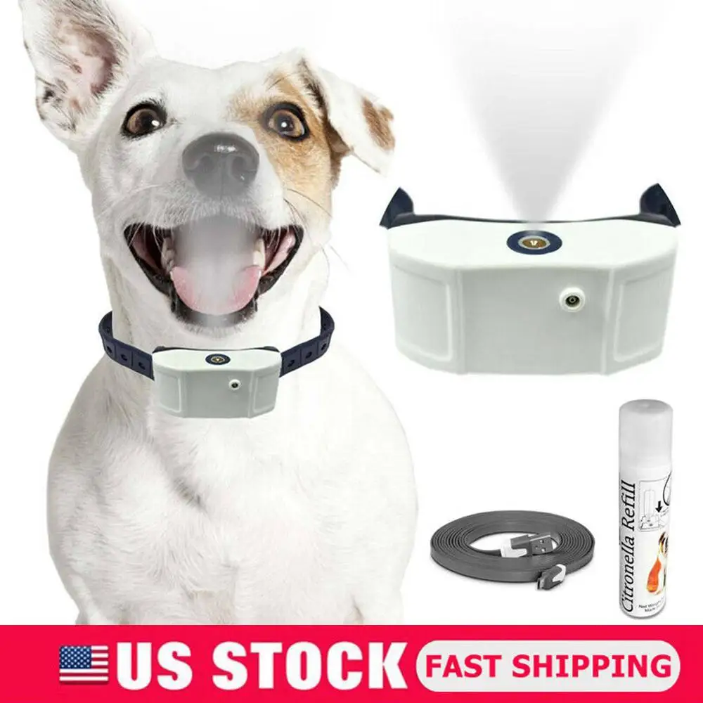 Pet Dog Rechargeable Anti Bark Collar Control Train Waterproof Stop ...