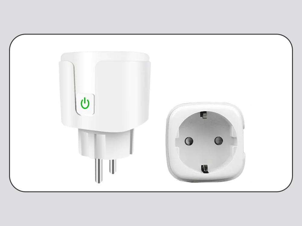 Prise électrique,Prise intelligente Tuya WiFi 4400W, 220V, sans fil ...
