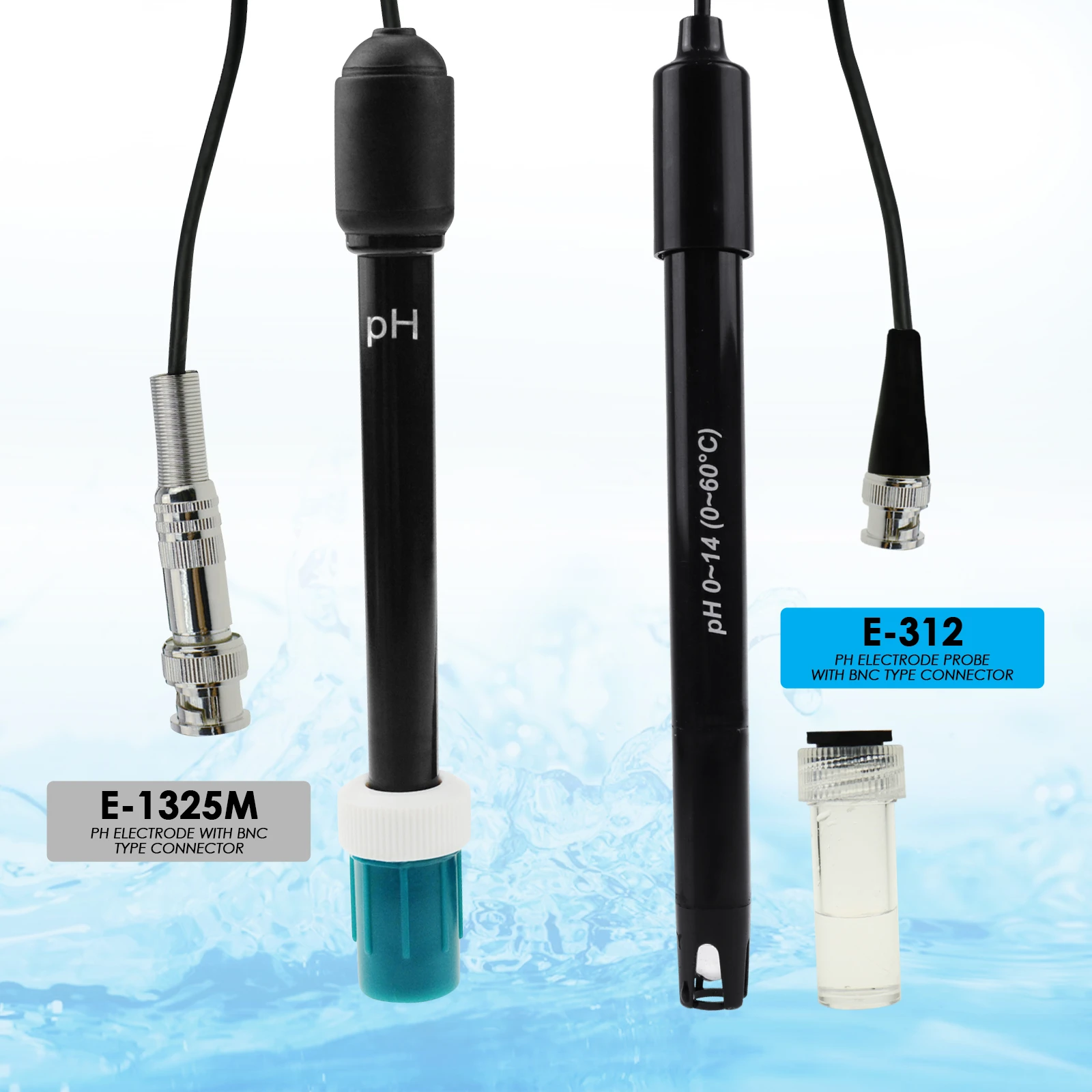 300cm Cable For Ph Meter Monitor Controller 0-14 Ph Electrode Probe Bnc ...