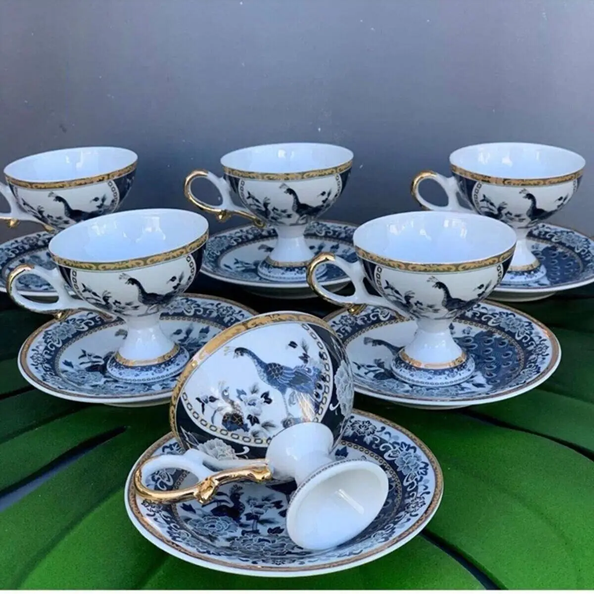 6-person-12-pcs-Turkish-coffee-cup-set-footed-coffee-cup-luxury-style ...