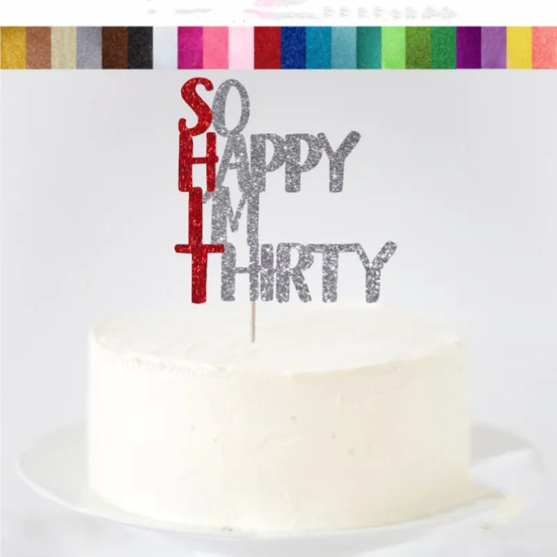 30th birthday cake topper personalized cake topper gold cake topper ...