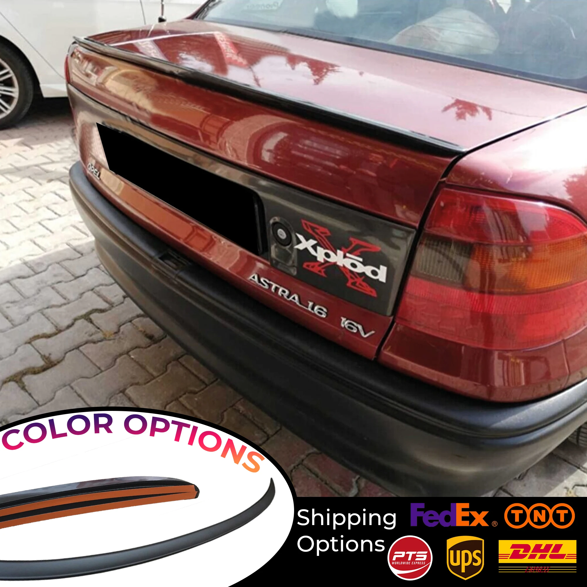 Rear Spoiler For Opel Astra F 1991 1992 1993 1994 1995 1996 1997 1998 ...