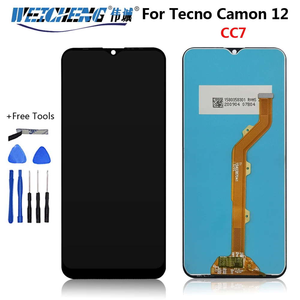6-52-Full-LCD-For-Tecno-Camon-12-CC7-LCD-Display-Touch-Screen-Assembly ...