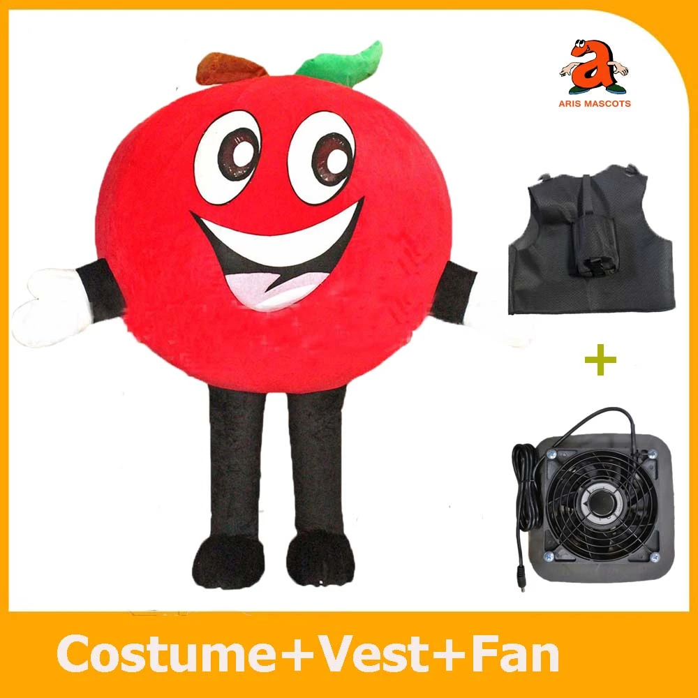 Inflatable Apple Costume Fruit Mascots Cosplay Fancy Dress Adult Full ...