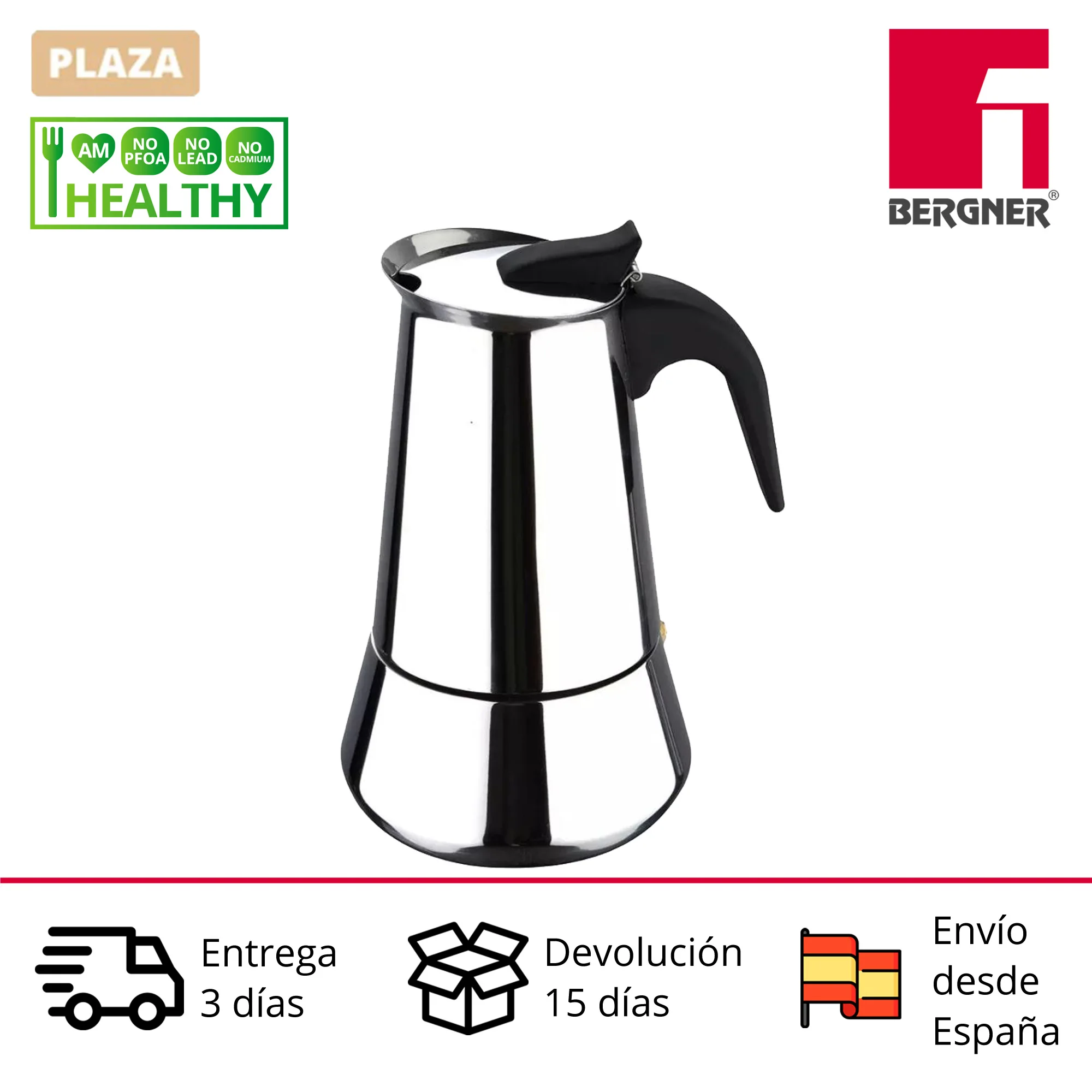 BERGNER-Barista-Espresso-coffee-maker-in-stainless-steel-suitable-for ...