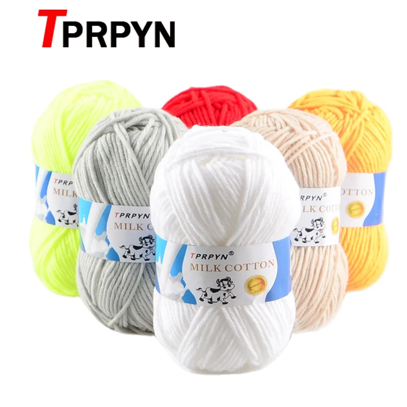 TPRPYN-50g-1pc-95M-Milk-Cotton-Yarn-yarn-for-Knitting-Hand-Knitted ...