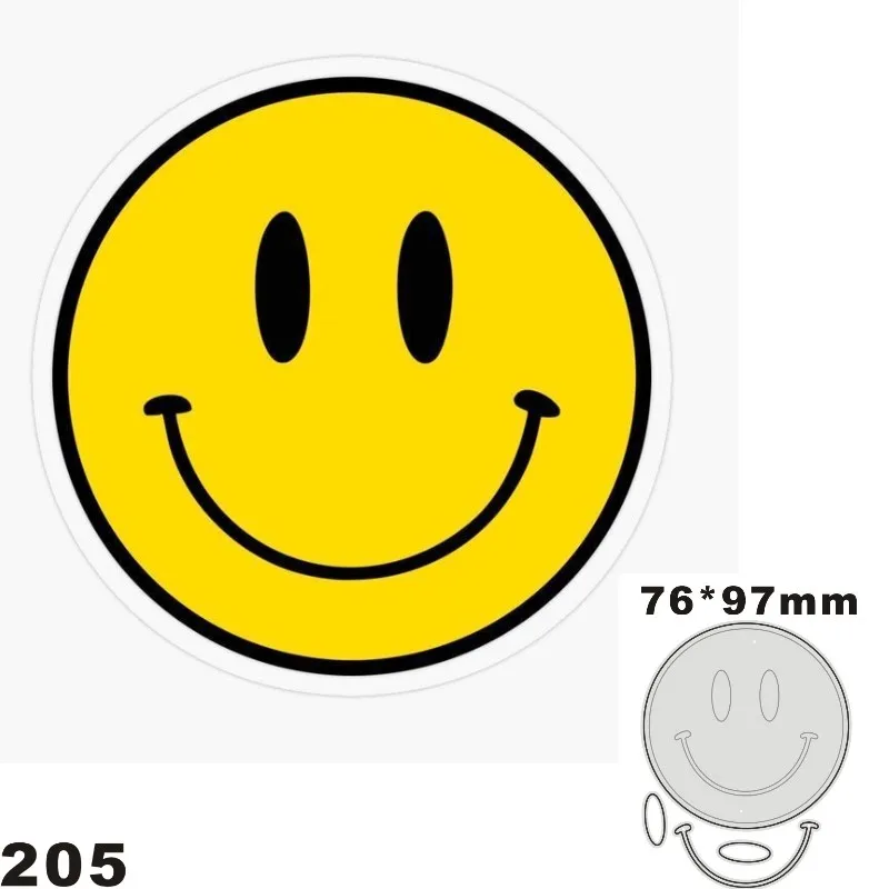 Smiley-Matrices-de-D-coupe-en-M-tal-Pochoirs-pour-Artisanat-Scrapbook ...