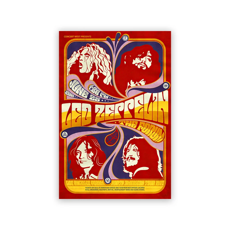 1970s Rock Music Posters