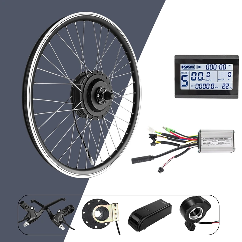 48V-500W-Electric-Bike-Conversion-Kit-1500W-Motor-Wheel-Ebike-Kit-Front ...