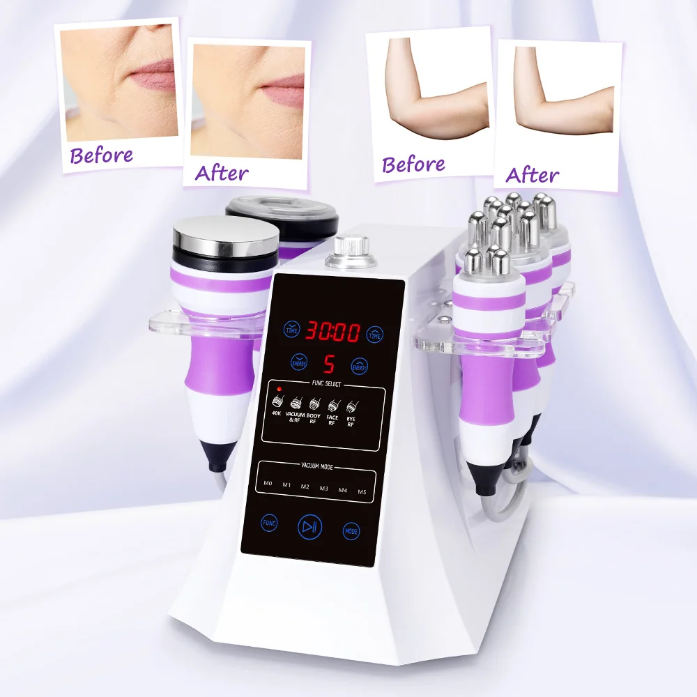 5in1 Three Pole Rf Skin Tightening Vacuum 40k Cavitation Ultrasonic ...