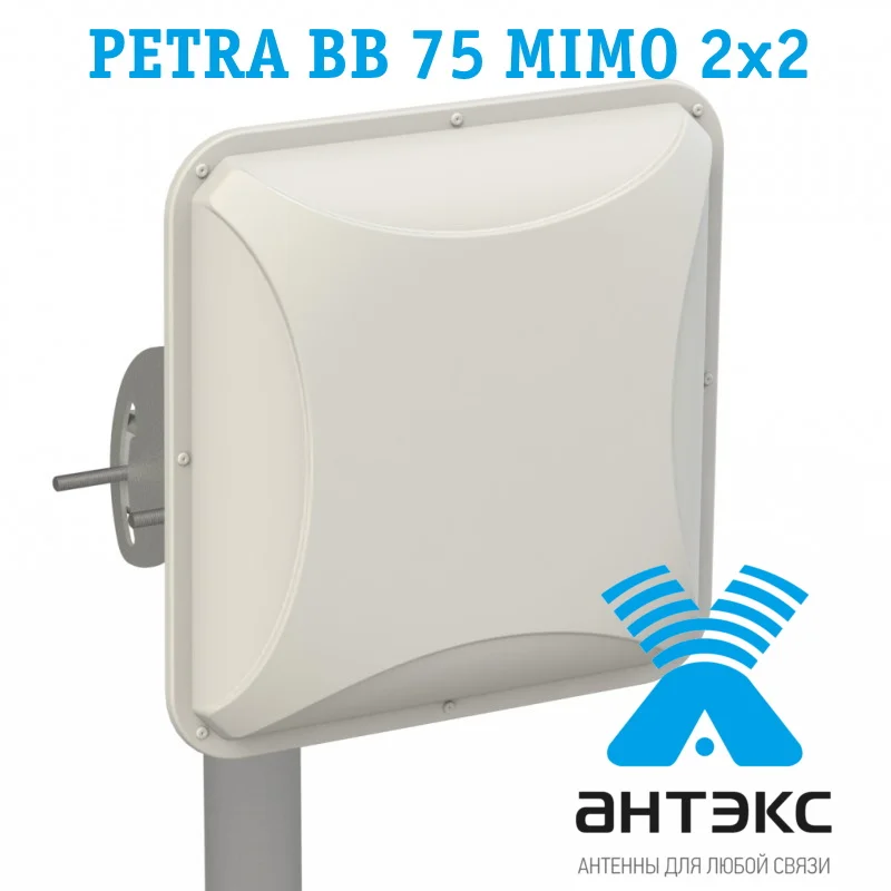 Antax Petra BB MIMO 75 2x2 panel antenna 3G \ 4G LTE (2x15 dB, 75 Ohm ...