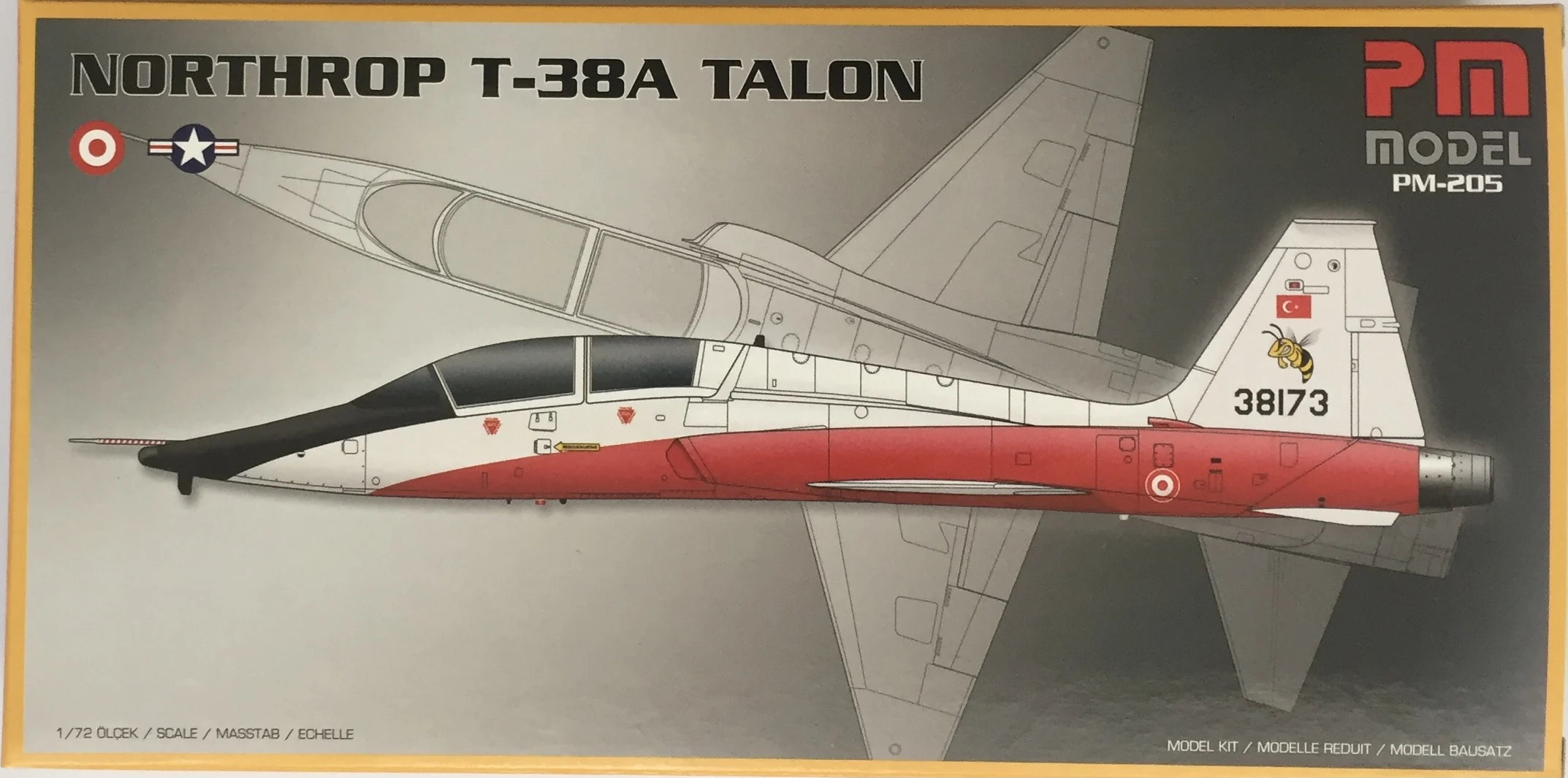 PM205-Northrop-T38A-Talon-Scale-1-72-PM-Plastic-Model-Aircraft-Building ...