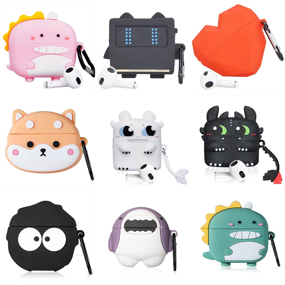 For New Airpods 3 - Nouveau boîtier Airpods en Silicone, mignon et ...