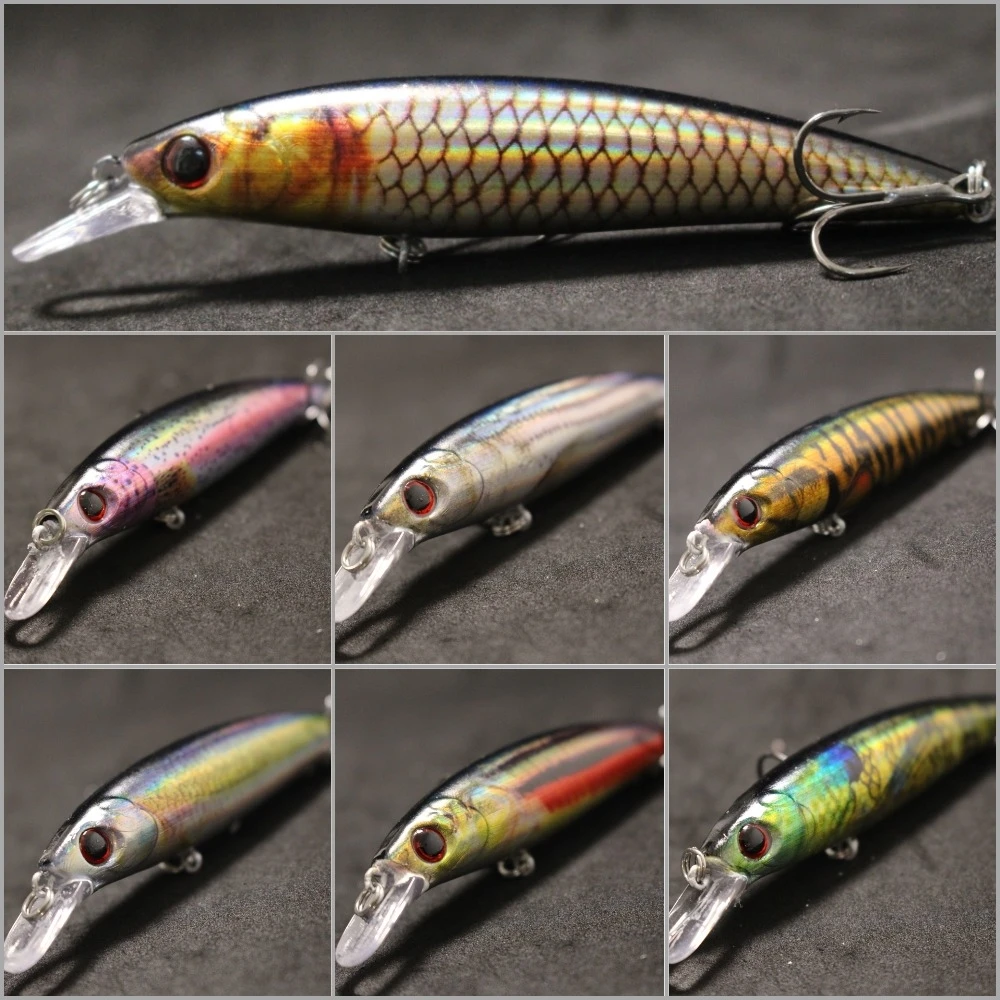 wLure Fishing Lure 15g 11cm Minnow Inner Reflection Foil RealSkin ...
