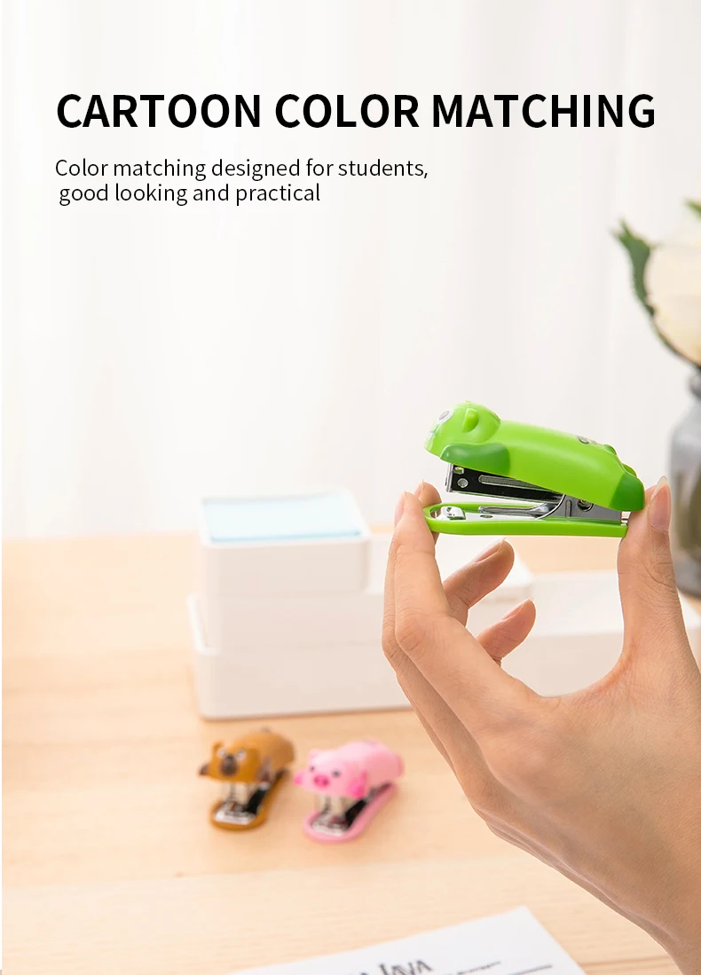 Agrafeuse,Blue--Mini agrafeuse de style dessins animés n° 10, 1000 ...