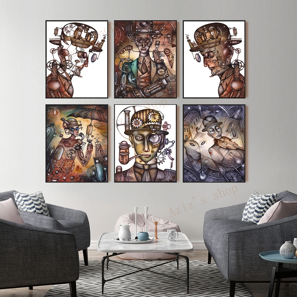 Steampunk Framed Art