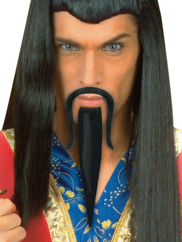 Widmann knob and Chinese mustache in black color, party hairpieces ...