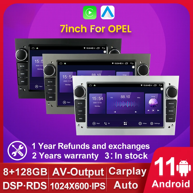 8g + 128g android 11 carplay 2 din rádio do carro estéreo gps para opel ...