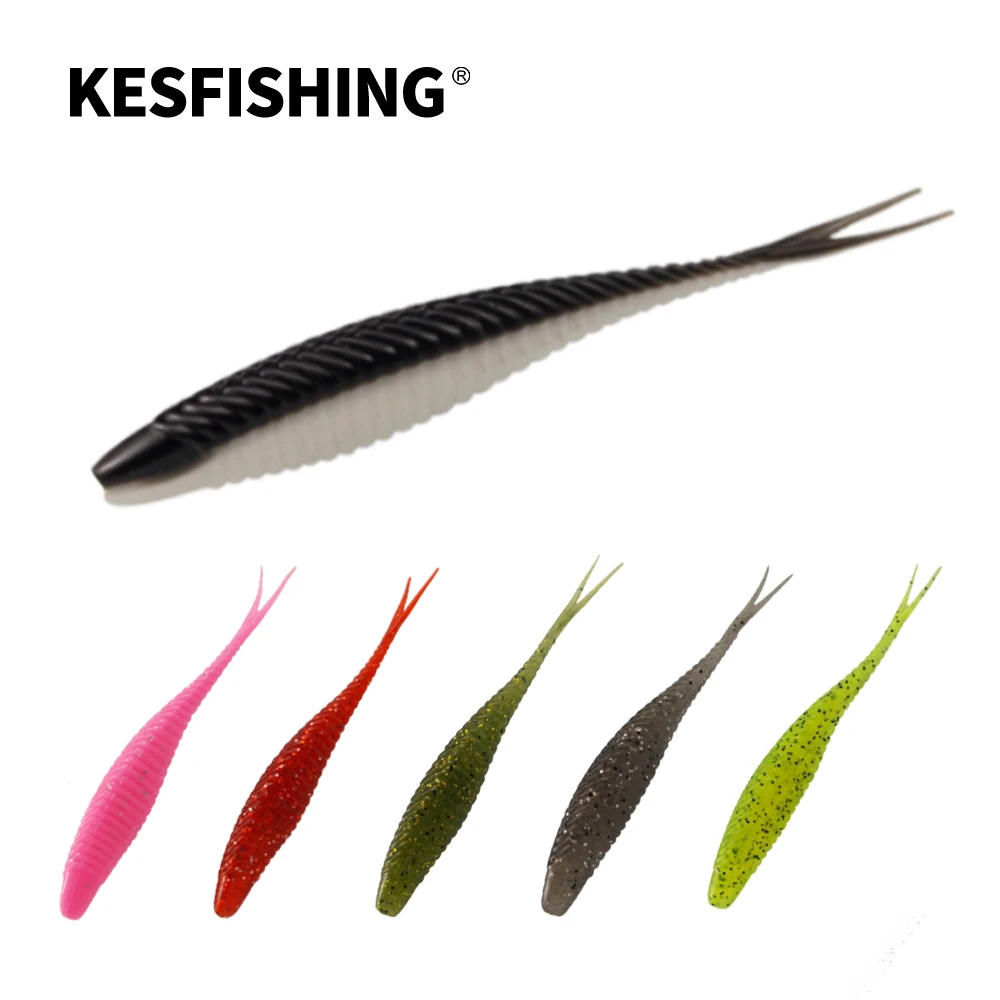 KESFISHING Armor Shad 4.7" Artificial Silicone Soft Plastics Bait ...