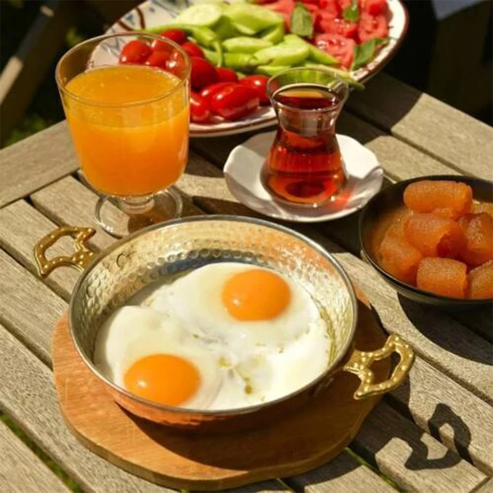 Copper-Sahan-Pan-Traditional-Tumbled-Turkish-Flavor-Egg-Omelette-Frying ...